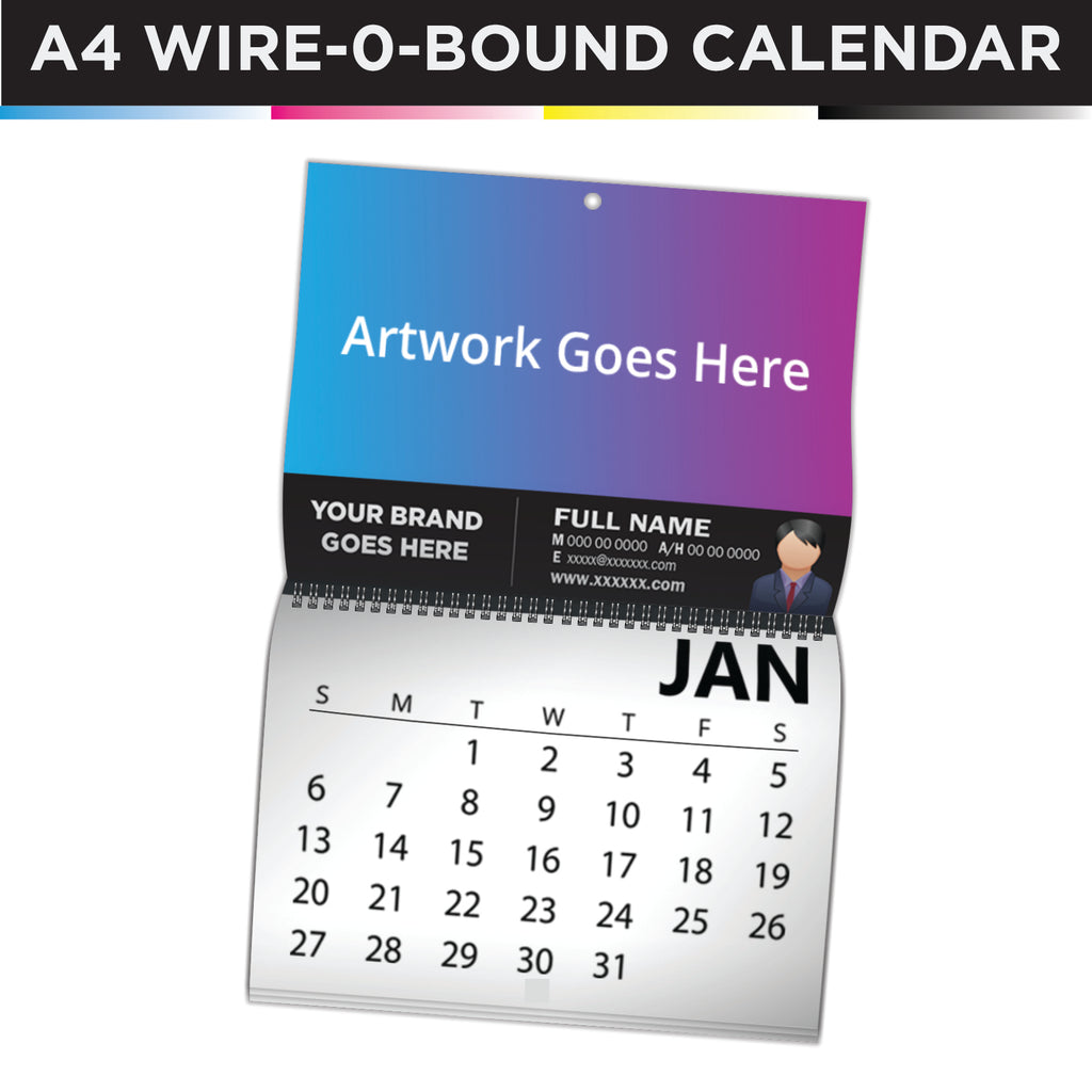 A4 Wiro Bound Calendars